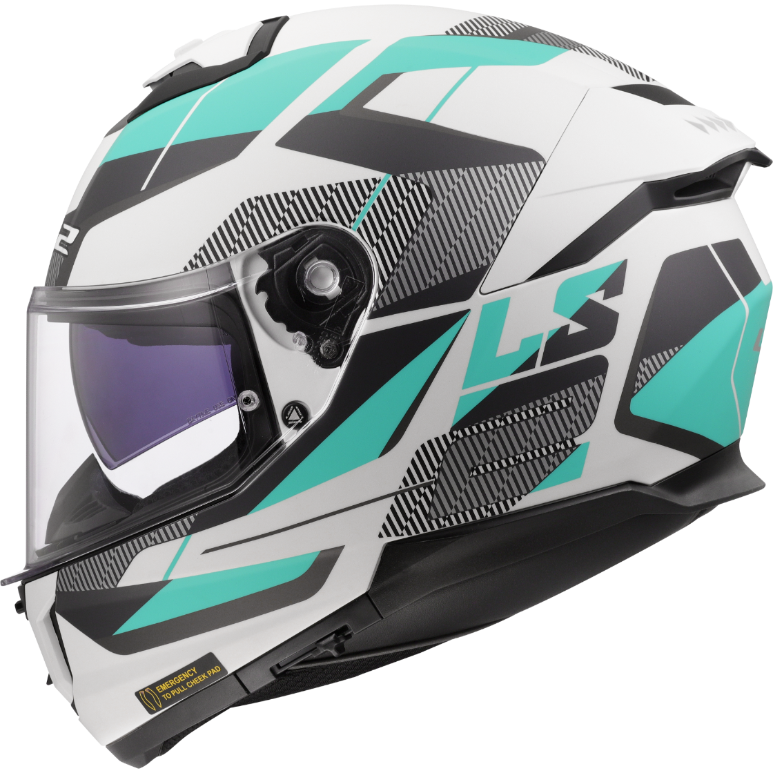 LS2 FF808 Stream II Road Motorcycle Helmet, Full Face, Bike Crash Lid ...