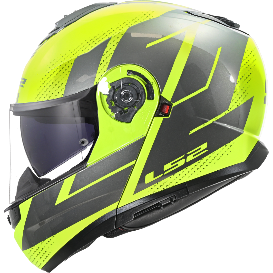 LS2 FF908 Strobe II Code Motorcycle Helmet - H-V Yellow Grey – Playwell ...